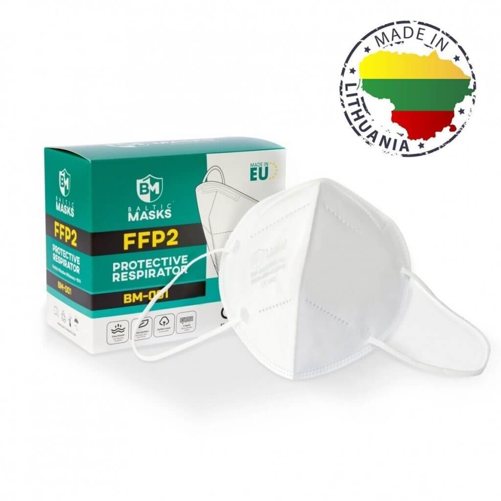 FFP2 5-layer respirator BM-001 (10pcs) - BalticMasks