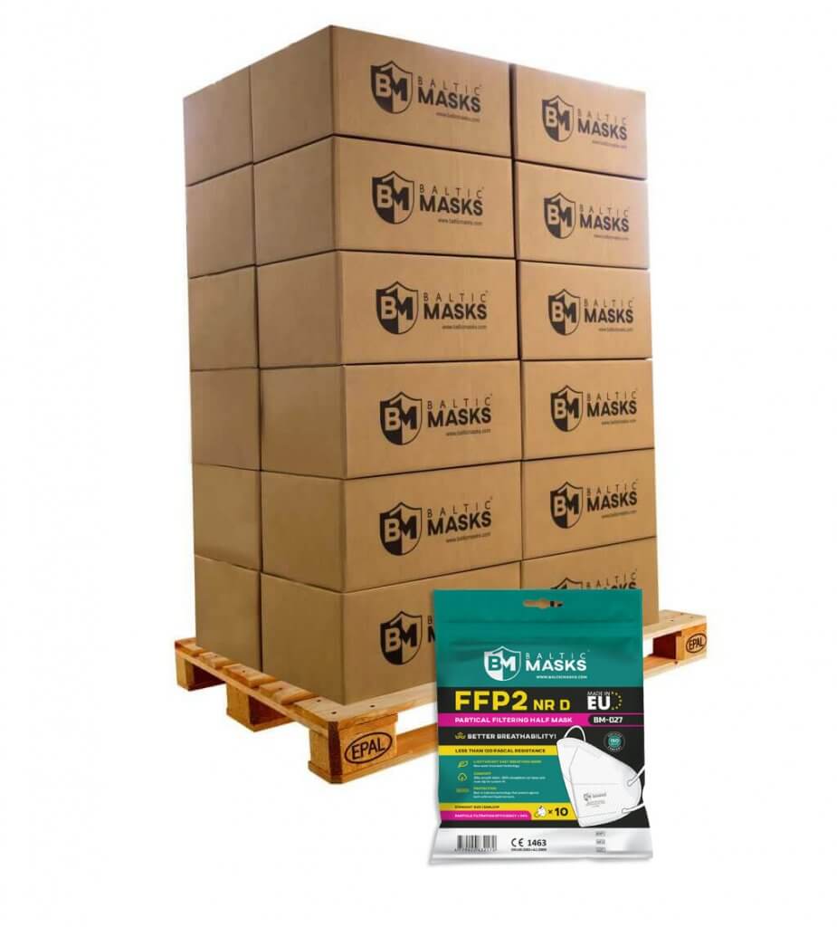 FFP2 BM-027 NR D respirator (22400pcs.) - BalticMasks